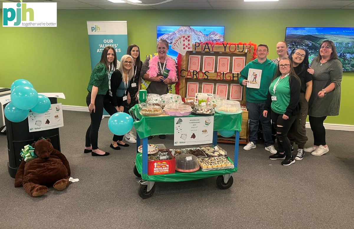 PJH Names Macmillan as Charity of the Year - NMBS